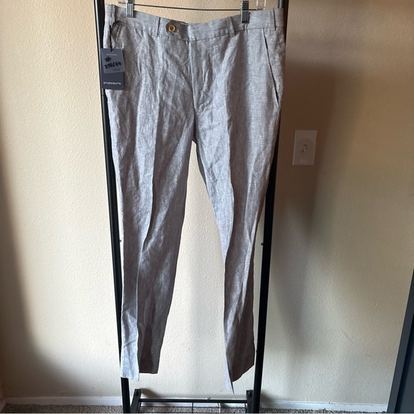 studio suits | Pants | Studio Suits Bespoke Linen Trousers | Poshmark